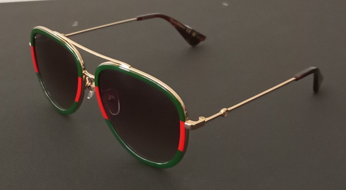 New Gucci GG0062S Women Sunglasses Aviator Metal Frame Gray Lens | eBay