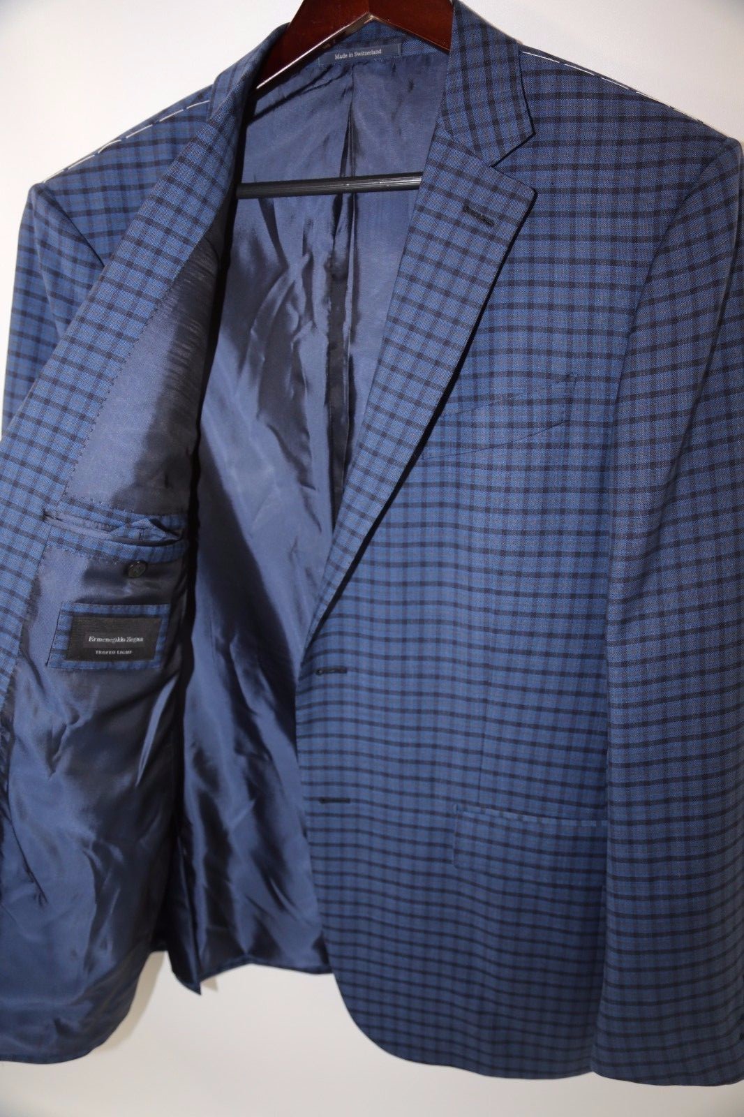 Ermenegildo Zegna Trofeo Light Two Button Blazer Jacket Size 44 R ...