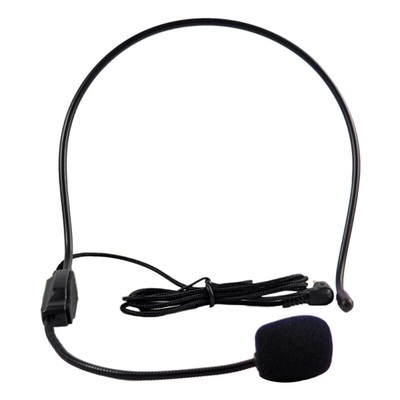 3.5mm Plug Headset Mic Head-mounted Lecture Speech Headset Mic Voice ...
