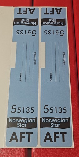 RARE 2008 Norwegian Star Cruise Line NCL Luggage Tag Sticker Unused ...