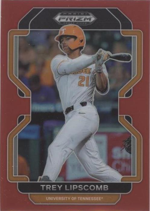 2022 Panini Prizm Draft Picks - Trey Lipscomb #PDP84 Red Prizm (RC) for ...