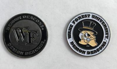 NEW Wake Forest University Demon Deacons Golf Ball Marker Coin 24mm ...