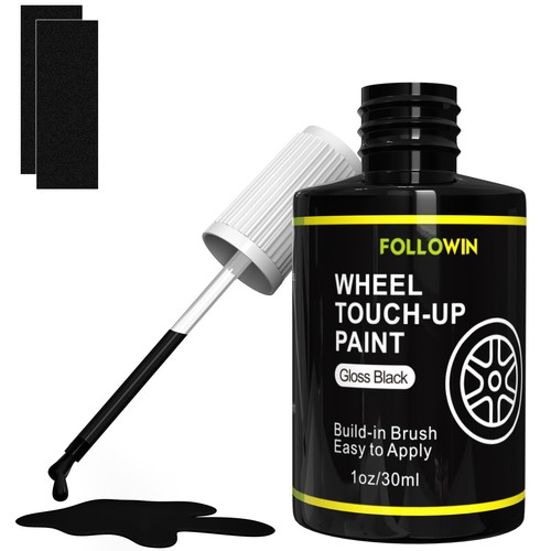Gloss Black Rim Touch Up Paint for Cars Wheel Rim Paint Repair ...