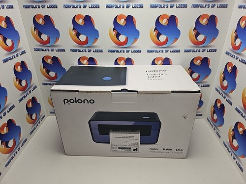 POLONO PL60 4 x 6 Desktop Thermal Postage Label Printer Black Blue ...