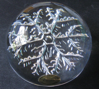 CRISTAL FRANCE Bleikristall 24% PBO Genuine Lead Crystal Paperweight SN ...