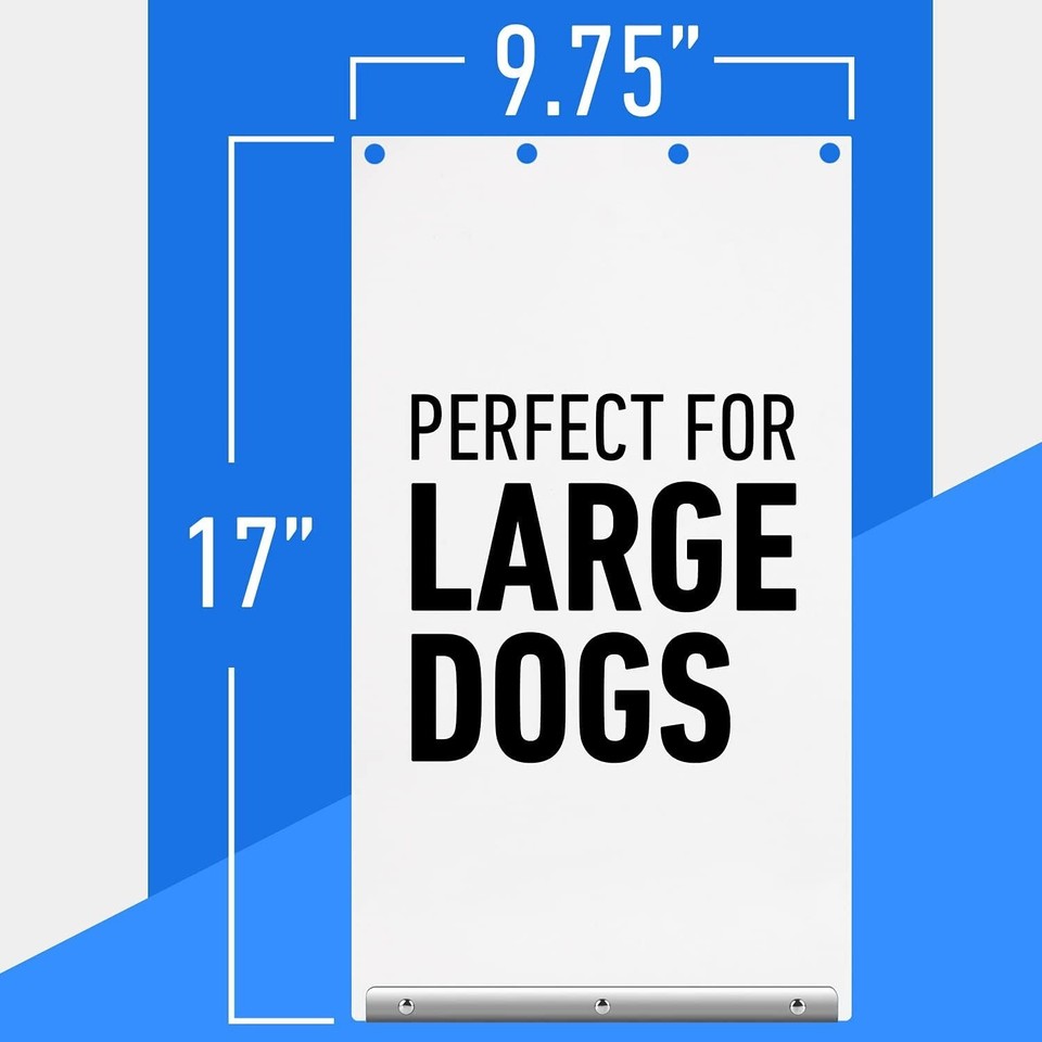 Replacement Dog Door Flap Ruff Weather Pet Cat Metal Extra Large Doors ...