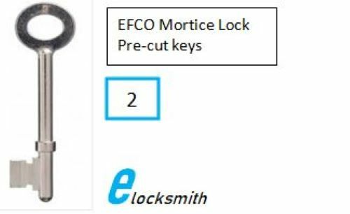 Efco Pre-Cut Mortice Lock Key - 1-12 - Lockwood - Efco - Locks - Key | eBay