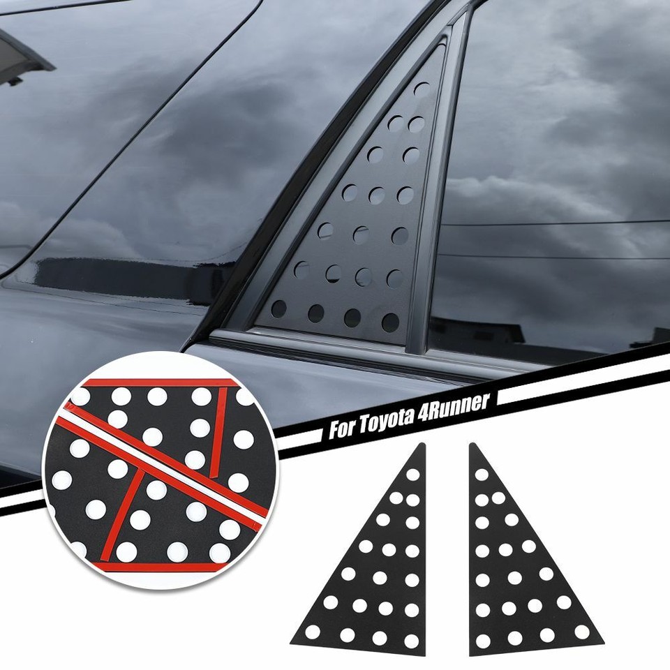 Black C-pillar Triangular Window Glass Plate Trim Accessories For ...