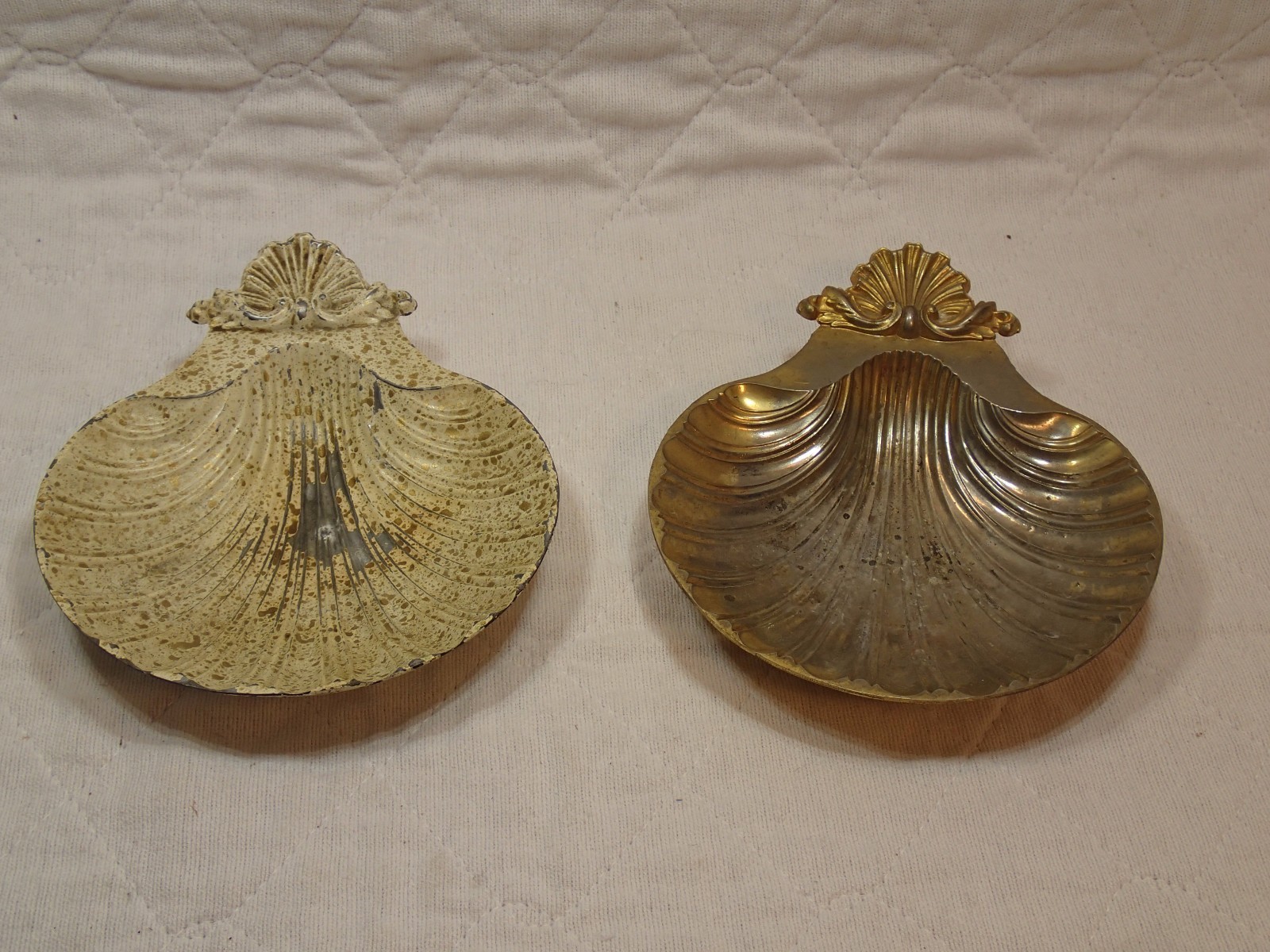 2 Brass Shell Reproduction Design SHEFFIELD ENGLAND 1700-1800 Made USA ...