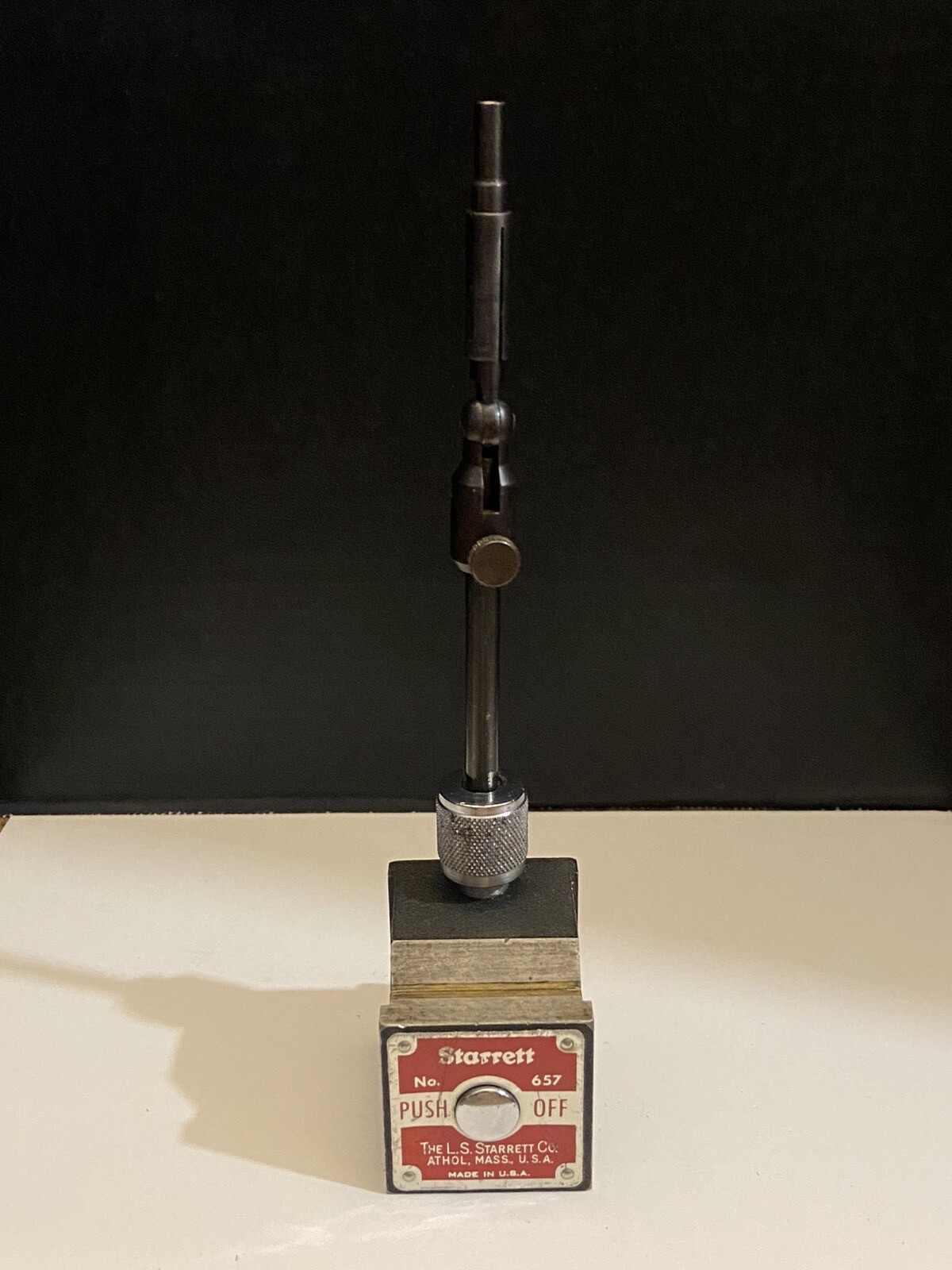 MACHINIST TOOLS LATHE MILL Starrett No 657 Magnetic Indicator Base with ...
