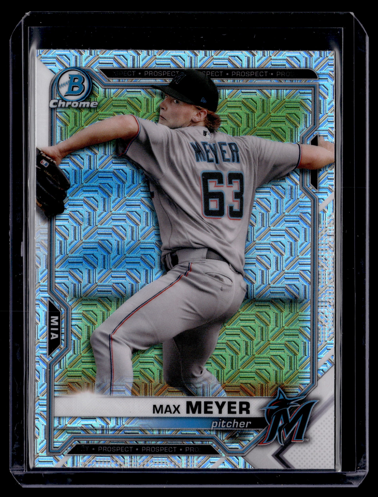 2021 Bowman Chrome Max Meyer Miami Marlins #BCP-201 | eBay