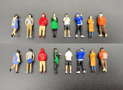 Miniature Human Figures. People Stood / Walking Models. 1:64 Scale | eBay