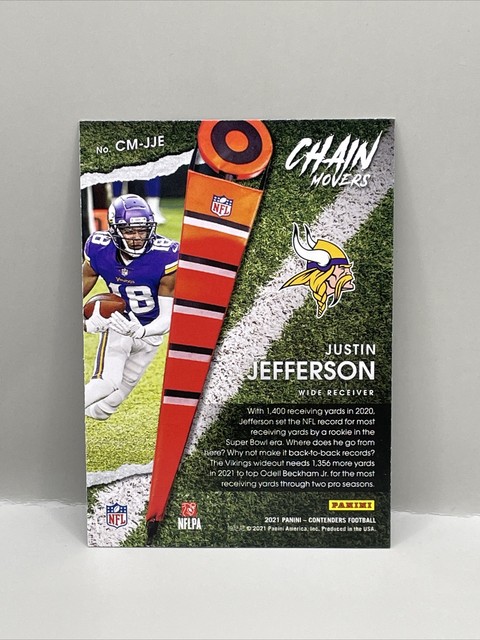 2021 Panini Contenders - Chain Movers #CM-JJE Justin Jefferson for sale ...
