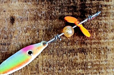 (Lot Of 5) Mini Ice Jigging Propeller/Spoon 1/8oz Size 12 Treble Hook 2 ...