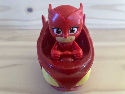 PJ Masks Owlette Owl Glider Red Racer Car Vehicle 3" By Just Play | eBay
