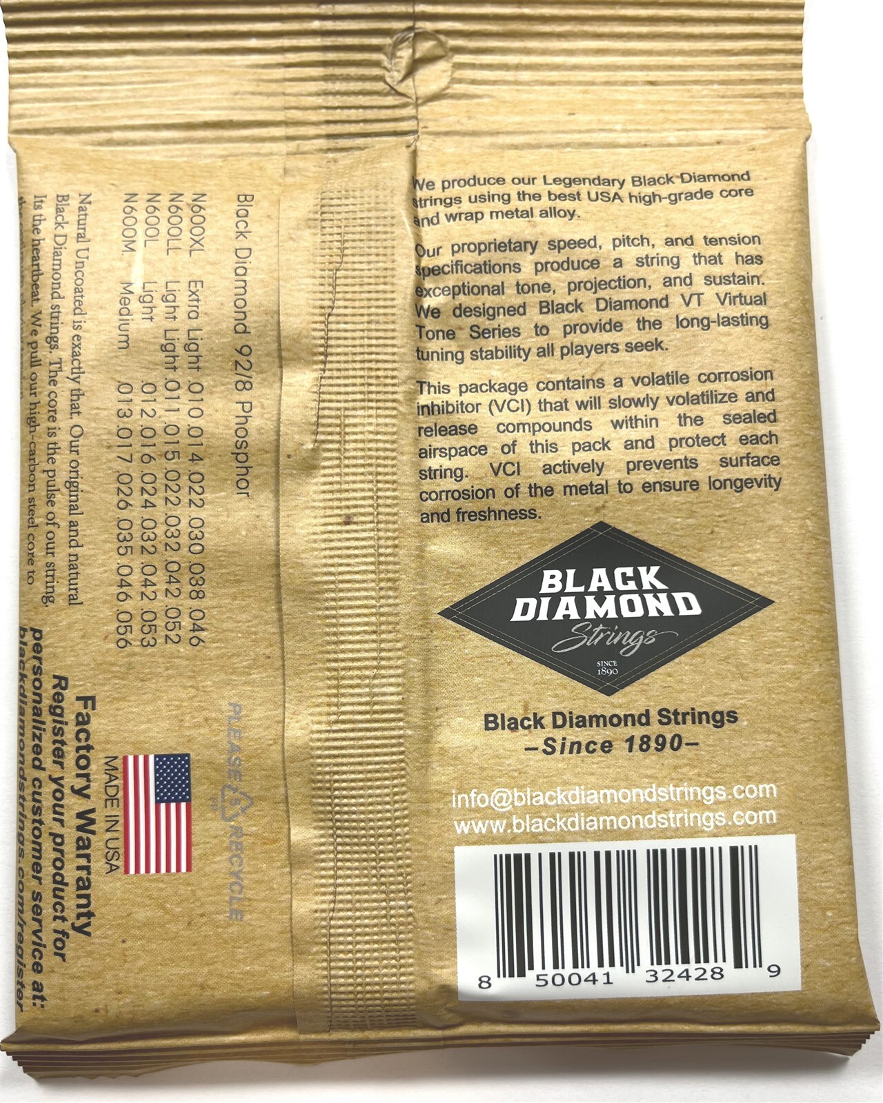 Black Diamond Guitar Strings Acoustic 3 Sets Light - Light Phosphor ...