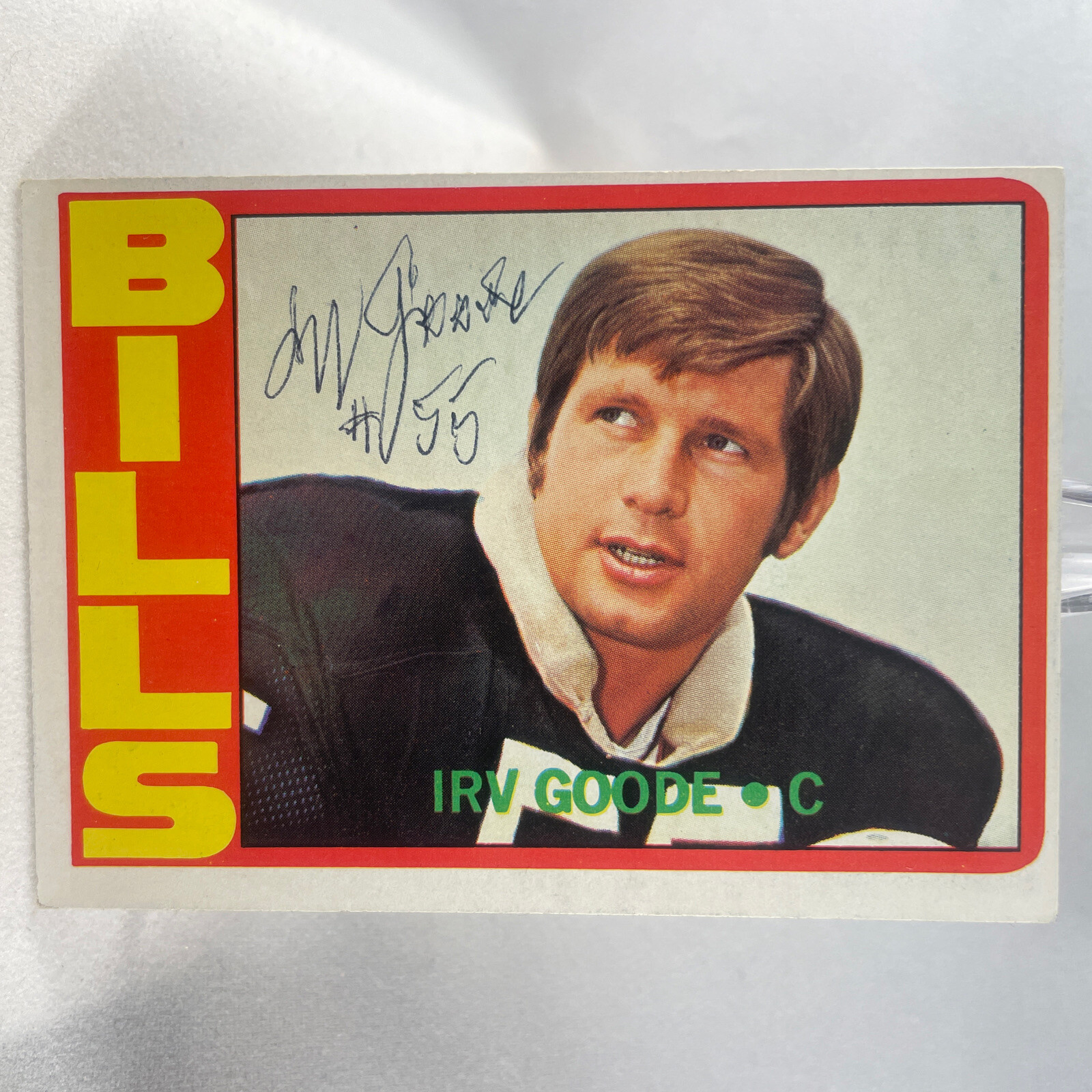 Irv Goode -Kentucky- Buffalo Bills Autographed Card | eBay