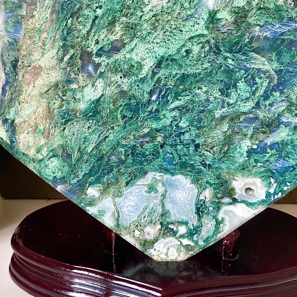 12.83LB Natural Polishing Water Grass Agate Quartz Crystal Spiritual ...