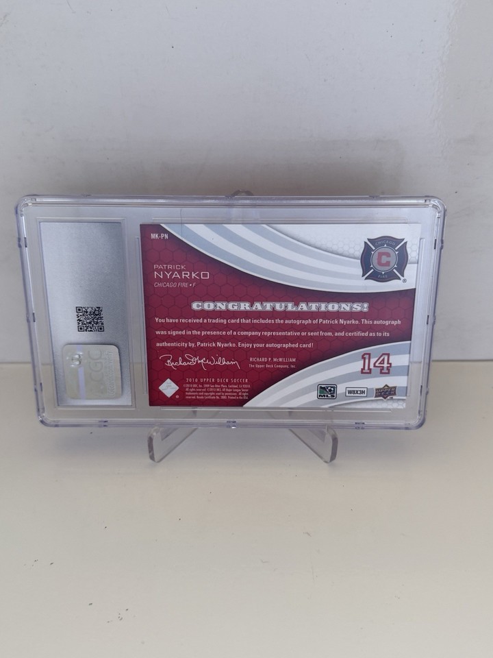 2010 Upper Deck MLS Marks Patrick Nyarko #1/30 CGC 9 (Mint) | eBay