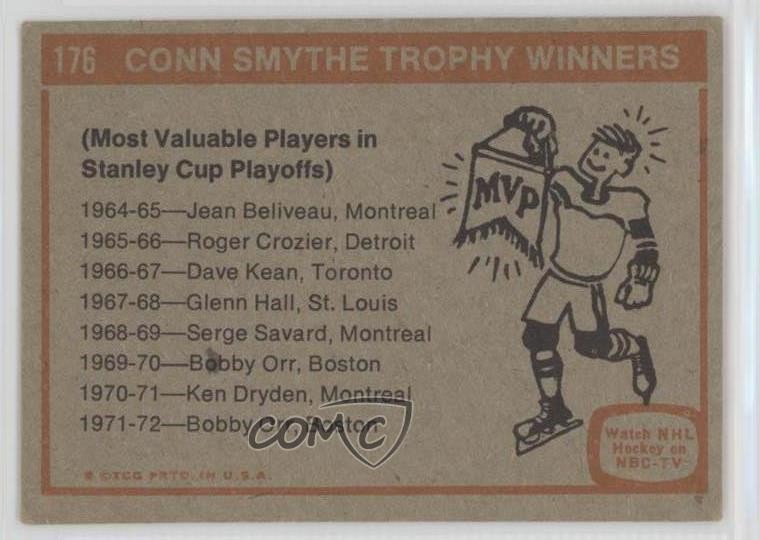 1972-73 Topps Conn Smythe Trophy #176 | eBay