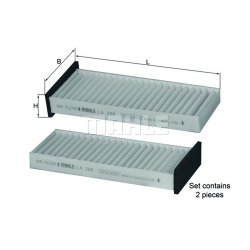 MAHLE Pollen Cabin Interior Air Filter LA 296/S FOR Carisma Challenger ...