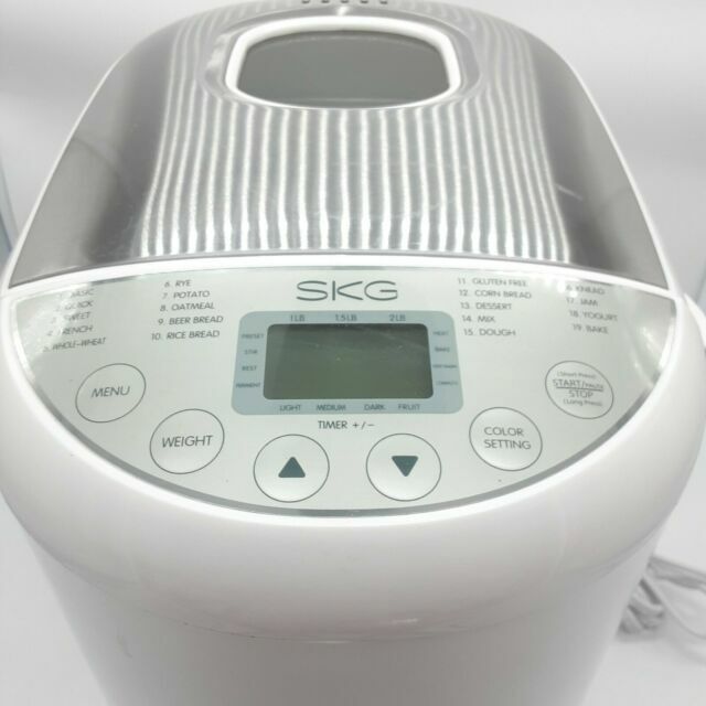 SKG SKG3950 2LB Automatic Programmable Bread Machine - Silver for sale online | eBay