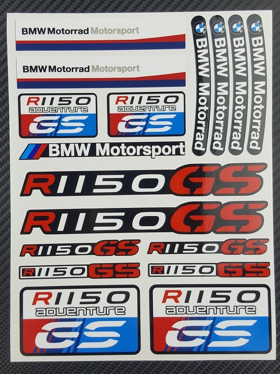 R1150GS adventure motorcycle motorrad decal set sheet 35 quality ...