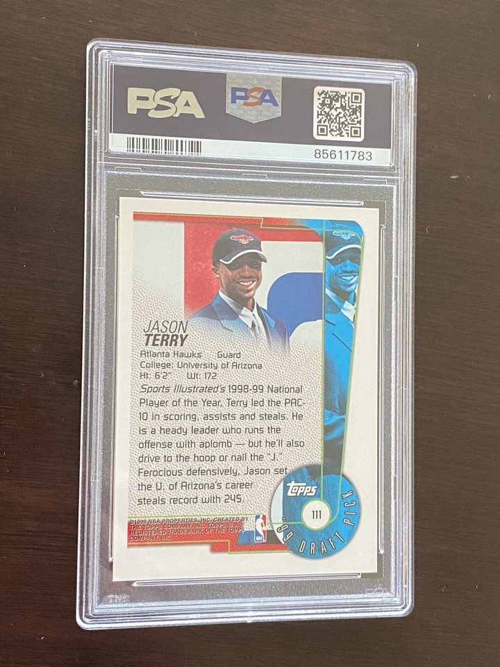 1999 Topps Jason Terry Rc NBA Tip-off Psa 10 Pop 1 | eBay
