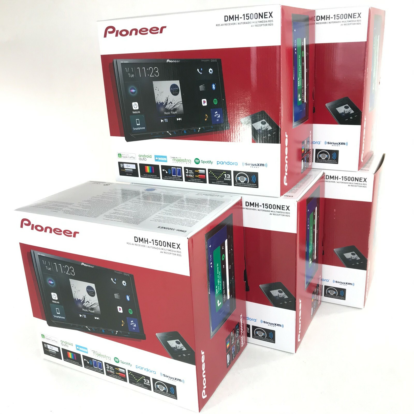 Pioneer DMH-1500NEX Bluetooth 7" Media Player Apple CarPlay Android ...