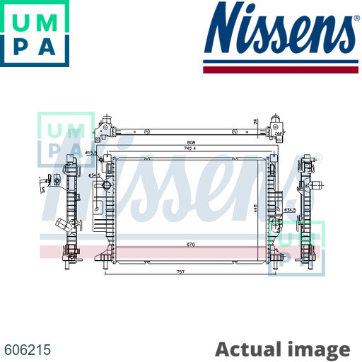 RADIATOR ENGINE COOLING FOR FORD KUGA/II/VAN ESCAPE FOCUS/III/Turnier ...