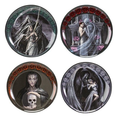 Anne Stokes Plates 4-Pack Dance with Death - PATR14062 | eBay