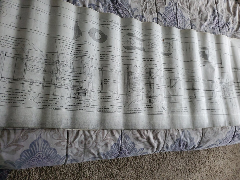 VTG 32nd Parallel Gato/Balao Submarine Model Boat RC Plans 9.5 FEET | eBay