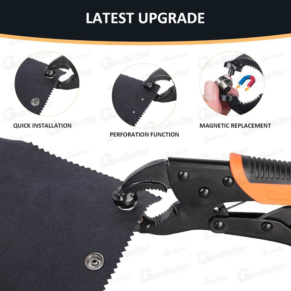 Heavy Duty Snap Fastener Tool Adjustable Snap Setter Tool Snap ...
