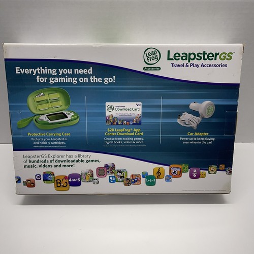 LeapFrog LeapsterGS Explorer Travel & Play Accessories Bundle Green for ...
