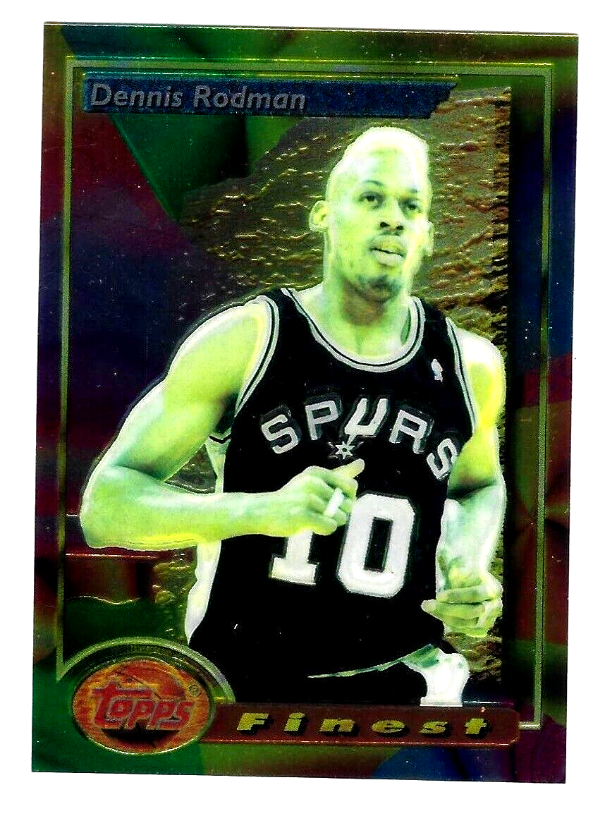 1993-94 Topps Finest DENNIS RODMAN Card 173 Spurs Bulls HOF | eBay