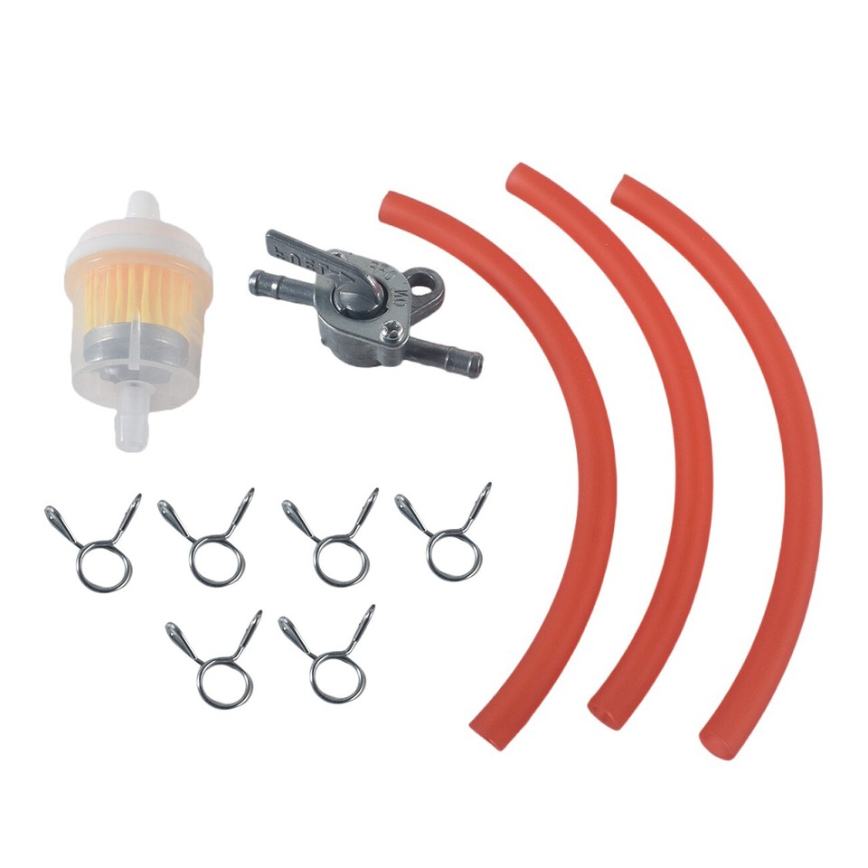 RED FUEL LINE PETCOCK VALVE KIT For 50CC-250CC BAJA APOLLO TAOTAO ATV ...