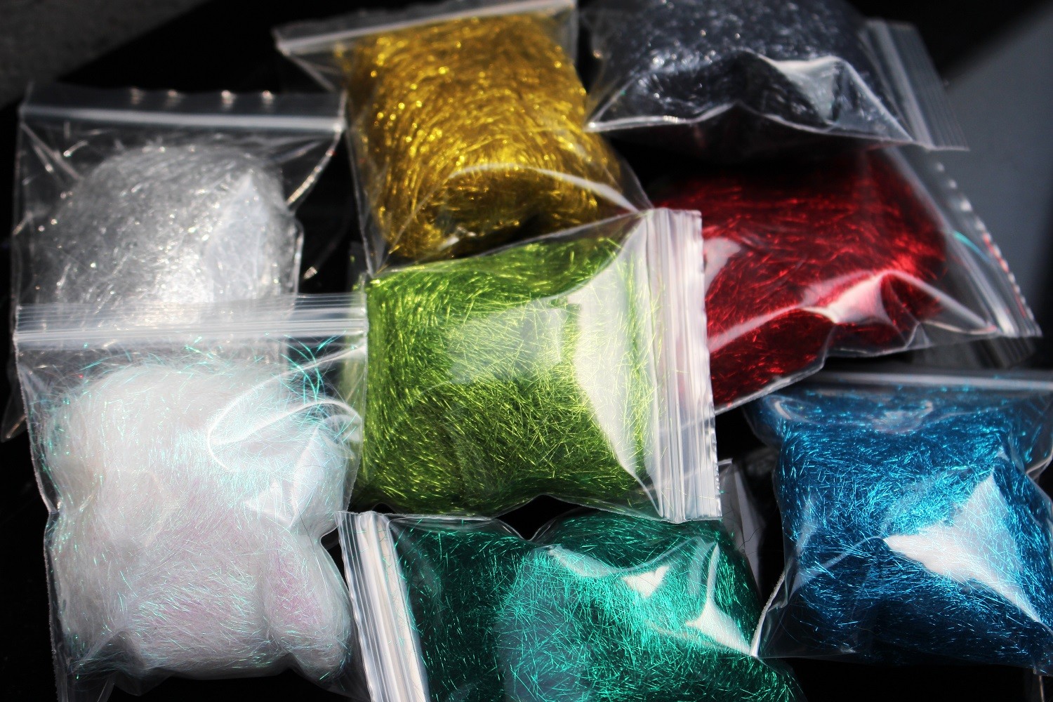 8 Packs 8 Colors 2g ICE DUBBING Ice Dub Thread Wing Body Trout Nymph ...