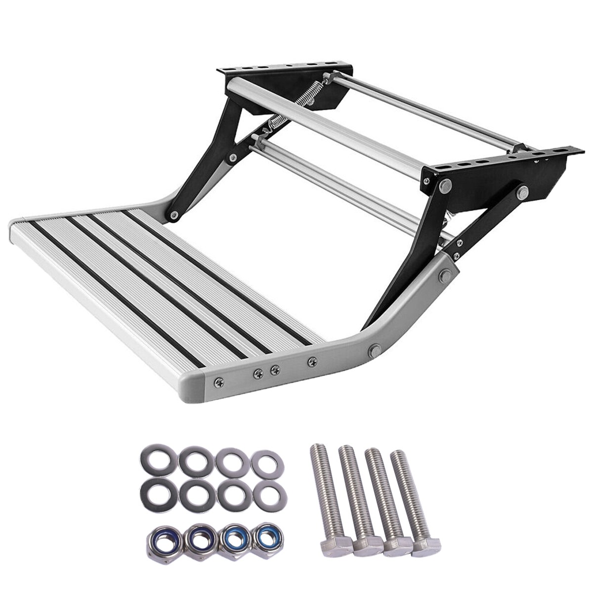 1 Step Pull Out Retractable RV Camper Platform Steps Stair Anti-Slip ...