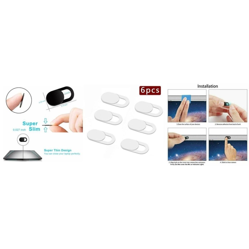Sliding Type Webcam Covers Laptop Plastic 6PCS Camera Desktop Computer ...
