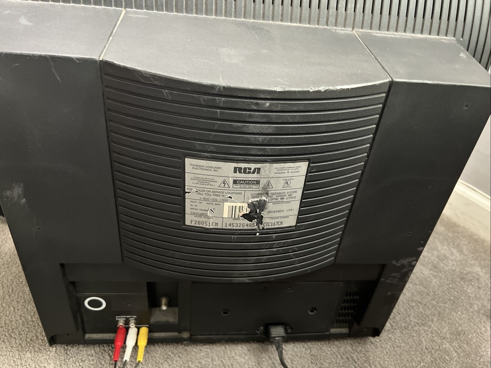 RCA CRT TV Model F26051EM ColorTrak Stereo Monitor Made in 1991 | eBay