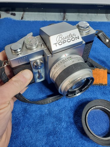 Vintage 35mm Beseler Topcon Super D SLR Camera Re Auto-Topcor 1:1.8 F=5 ...