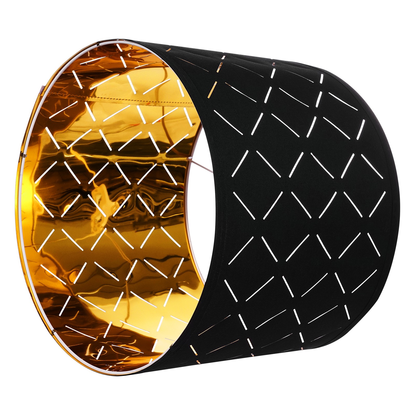 Uimoso Set of 2 Black Round Lamp Shades, 13 x 13 x 10 in with Harp | eBay