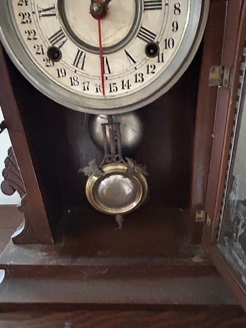 Beautiful Antique Calendar Clock with Time and Strike and key | eBay
