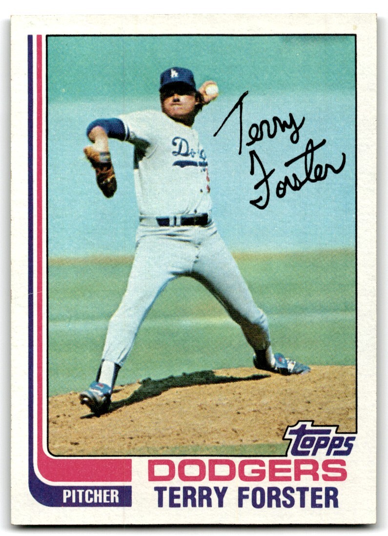 1982 Topps Terry Forster Los Angeles Dodgers #444 | eBay
