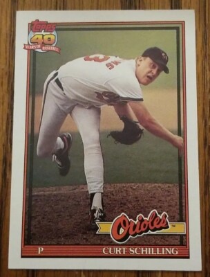 Curt Schilling 1991 Topps #569 Baltimore Orioles | eBay
