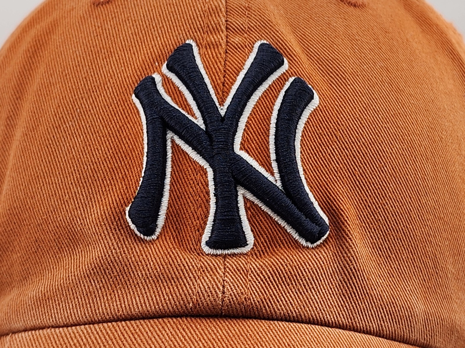 New York Yankees Fitted Hat, Orange Cap, Twins Enterprise, 100% Cotton ...