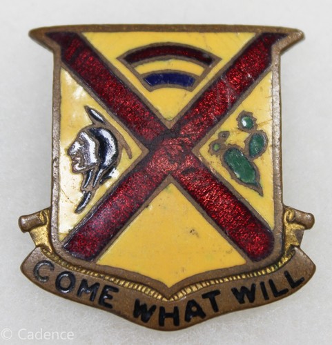 US WW2 108th Cavalry Regiment Unit Crest DI DUI Screw Back Nat Guard ...