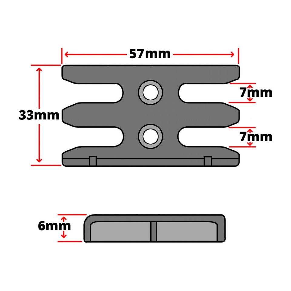 Avocet WMS Universal Espag Mushroom uPVC Window Keep ERKUNIM Strike ...