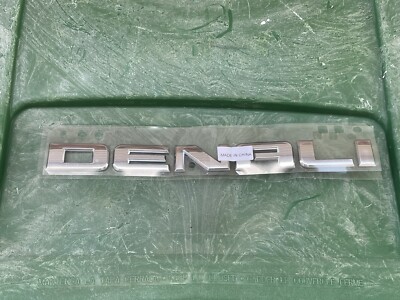 2007-2020 GMC Sierra Denali Door Emblem 15825691 Chrome Genuine OEM GM ...