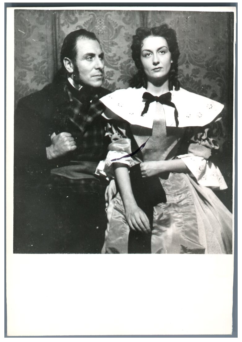 France, Comédie française - Jean Davy et Yvonne Gaudeau Vintage silver ...